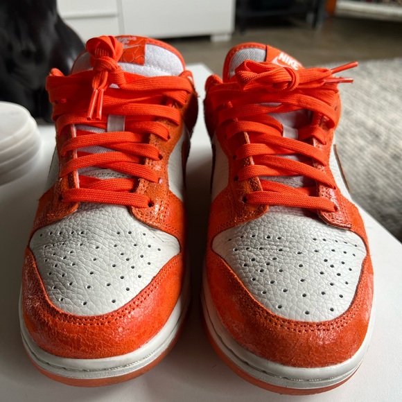 Nike | Shoes | Nike Dunk Low Cracked Orange 75w | Poshmark